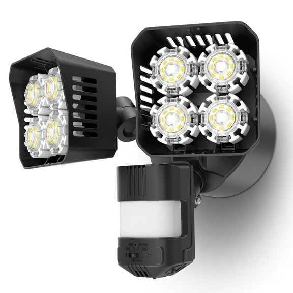 32W 3500 Lumen LED Security Lights Motion Sensor Light Outdoor, 5000K ...