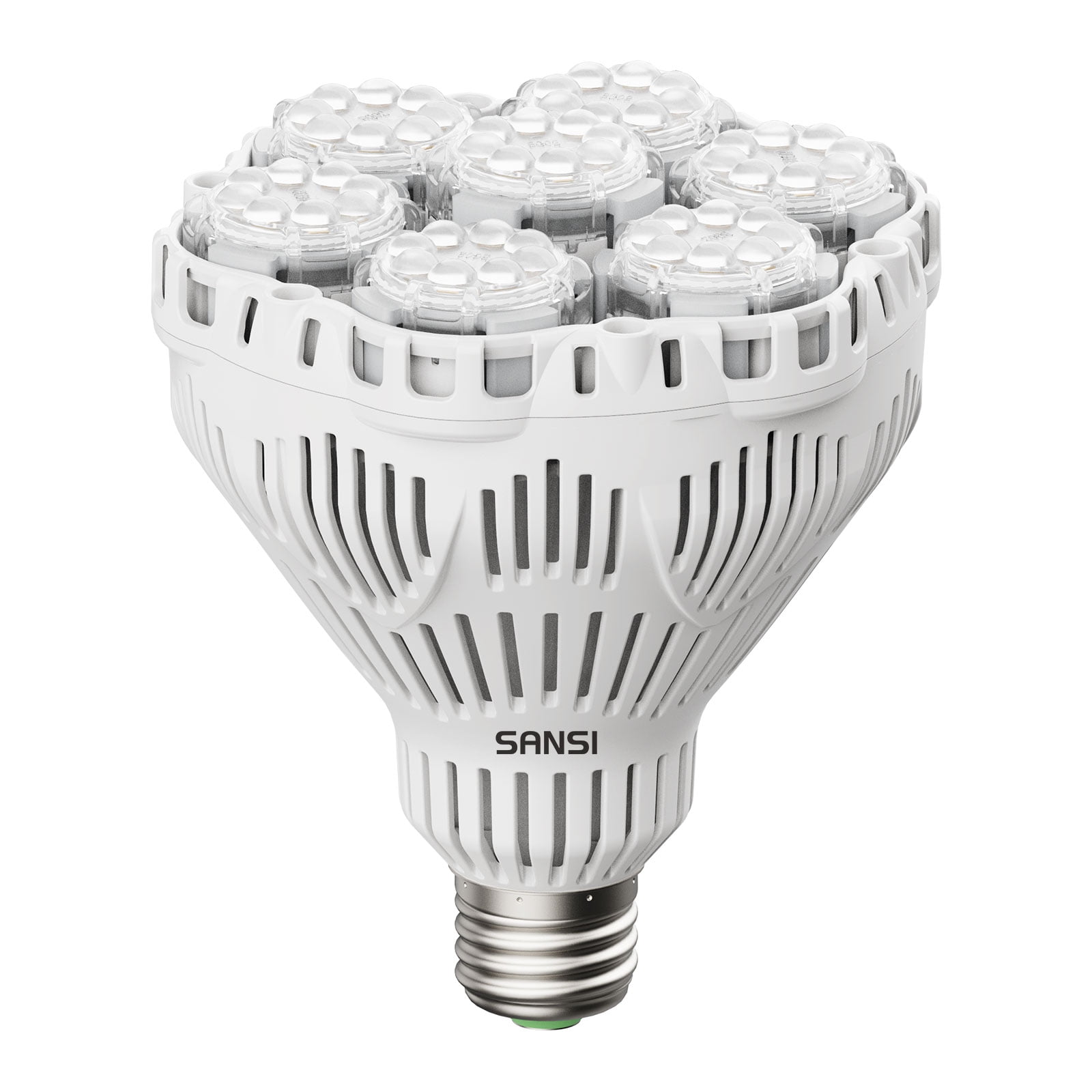 SANSI 45W 6000 Lumens Brightest LED Light Bulb, BR30 400W Equivalent ...