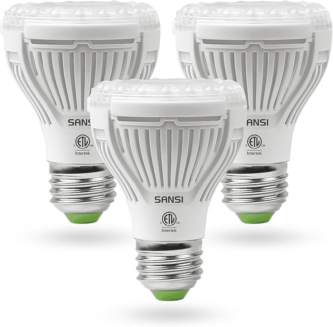 SANSI LED Grow Light Bulb for Seeds and Greens, Full Spectrum 10W Grow ...