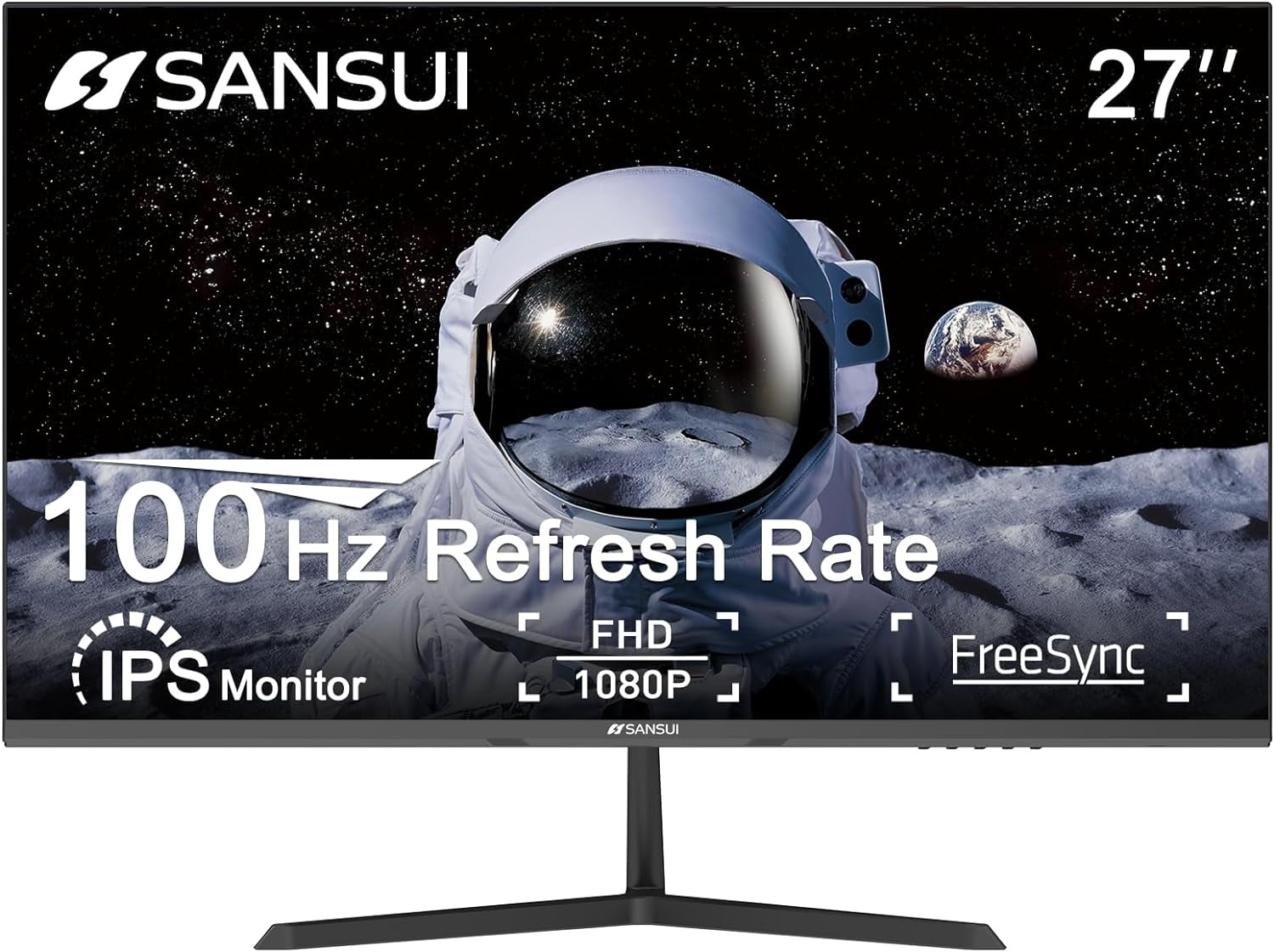 SANSUI 27" Monitor IPS 100Hz Computer Monitor Full HD 1080P with HDMI ...