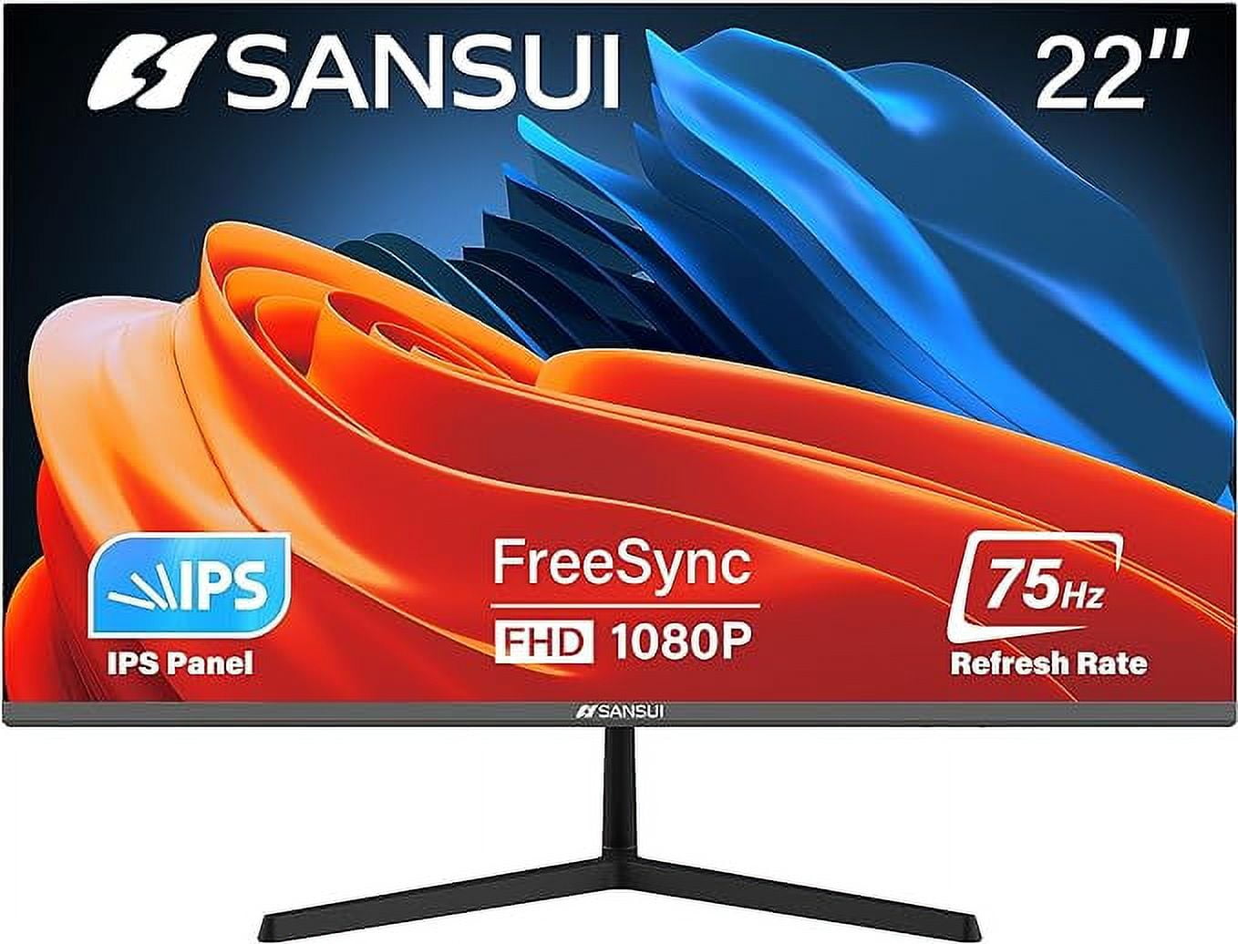 1080P Computer Display With HDMI And VGA SANSUI 27 Inch IPS Computer ...