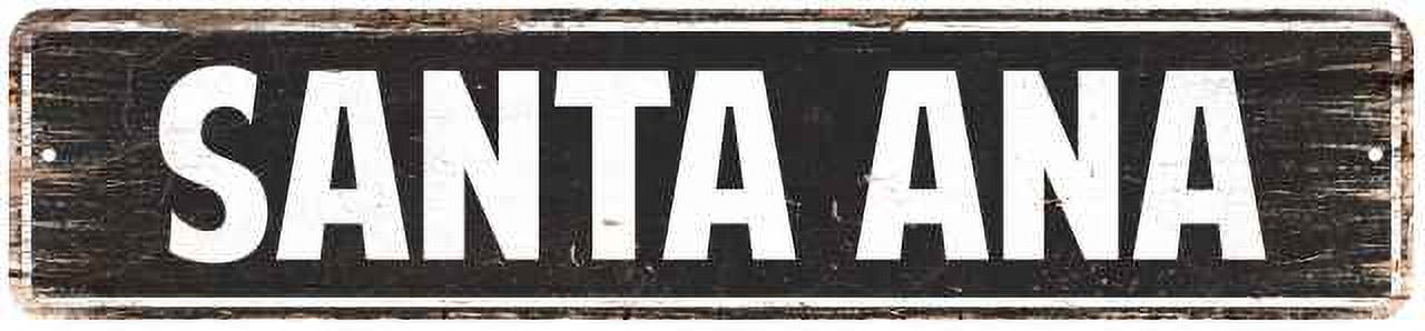 SANTA ANA Gift Cities Metal Signs Home Decor Gift 4x18 204180004057 ...