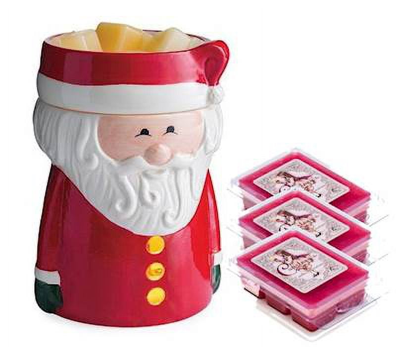 SANTA CLAUS Illumination Fragrance Warmer Gift Set with 3 Courtneys Wax ...