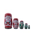 SANTA & MRS. CLAUS NESTING DOLL Christmas Decoration 5-Piece Set, by ...