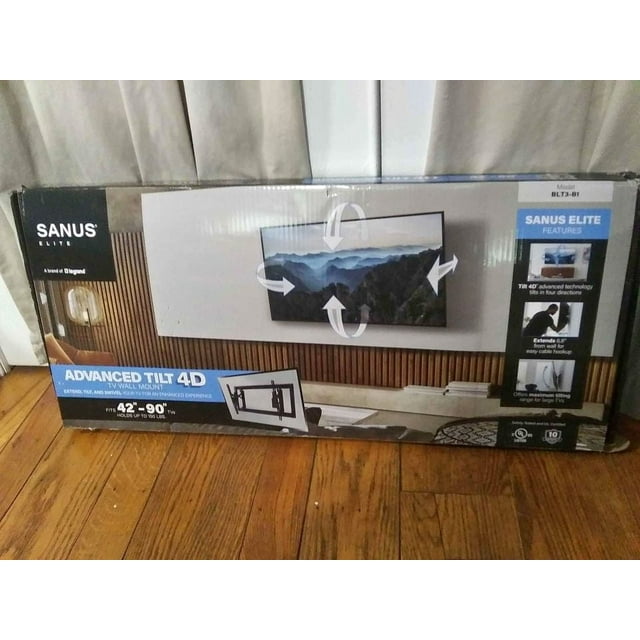 SANUS BLT3-B1 Elite - Advanced Tilt 4D TV Wall Mount for Most TVs 42 ...