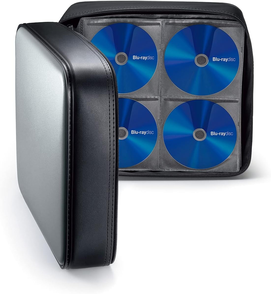 SANWA 400 Capacity CD Case, Large CD Sleeves, Portable DVD VCD Storage ...
