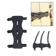 SAS 7.5" Leather Suede Arm Guard One Size Archery Bow Range with 3 ...