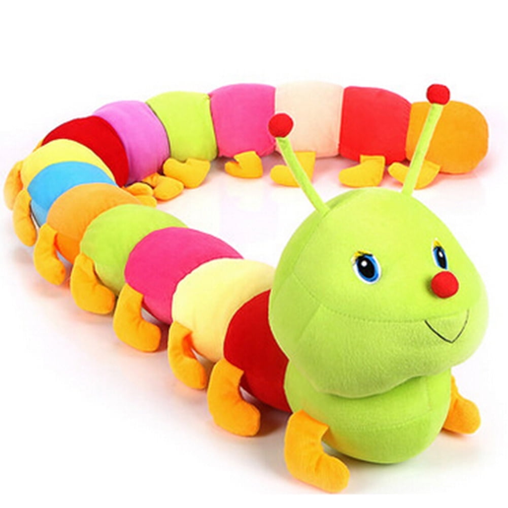 SANWOOD Caterpillar Toy Multicolor Soft Cotton Inchworm Caterpillar Toy ...