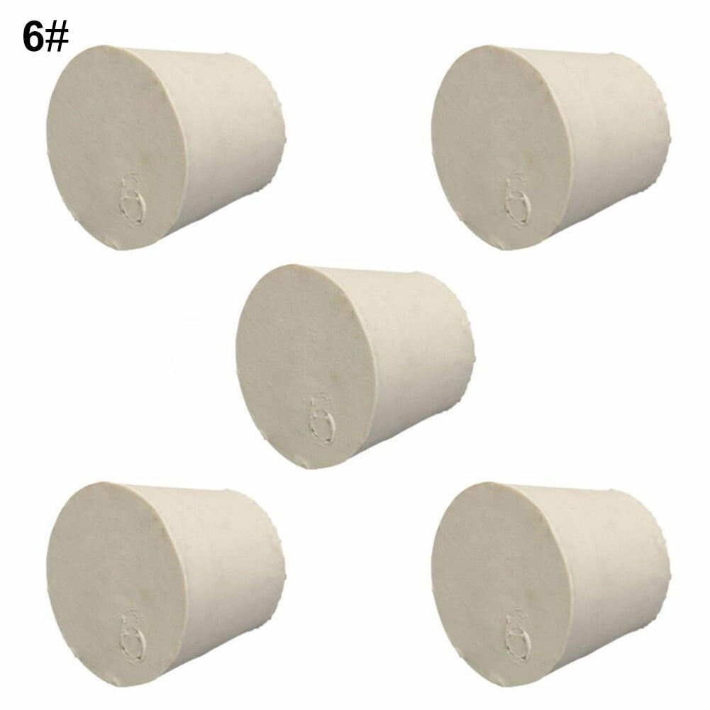 SANWOOD Rubber Stopper 5Pcs Solid Rubber Stoppers Plug Bungs Laboratory ...
