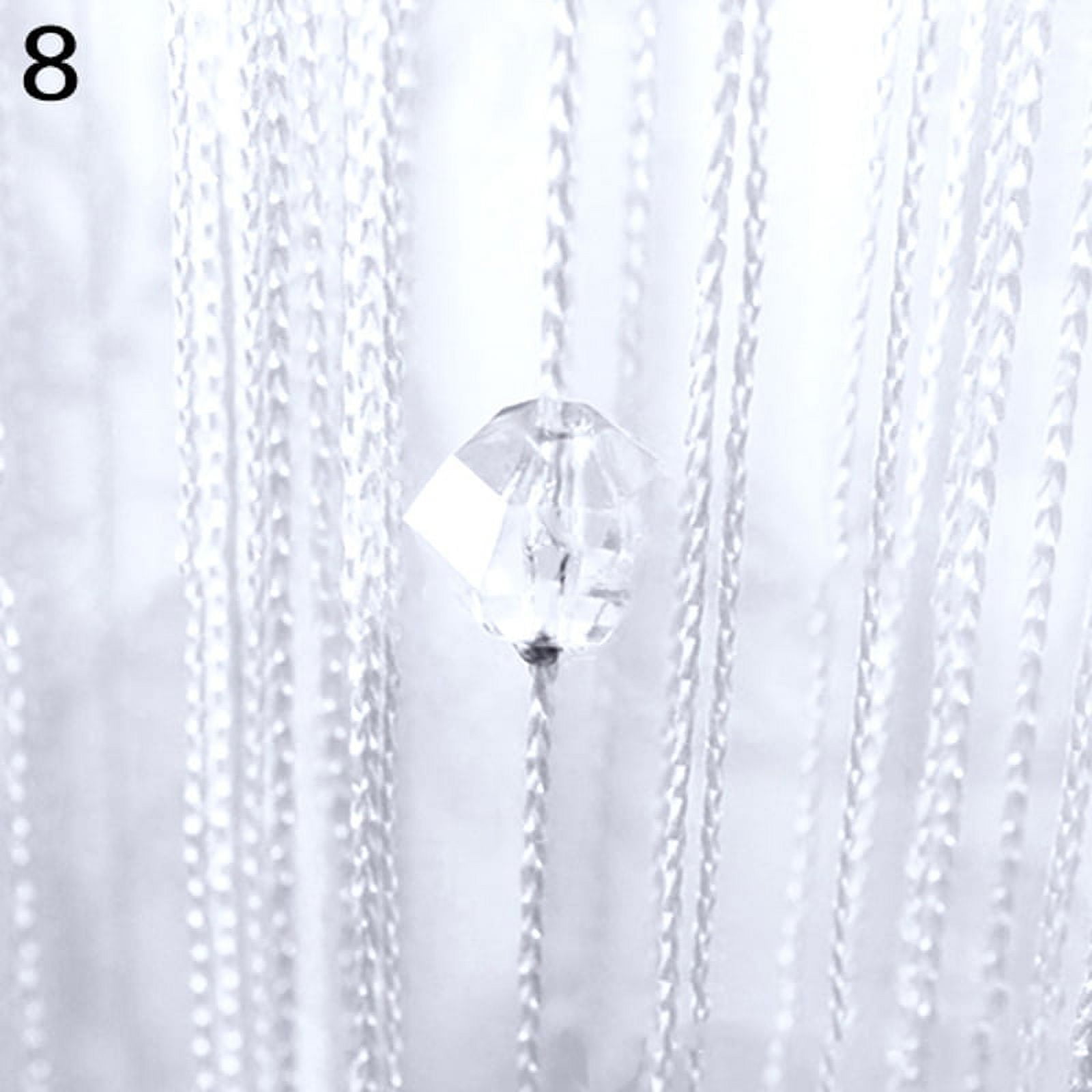 SANWOOD String Curtain,1x2m String Curtain Beads Panel Fringe Divider ...