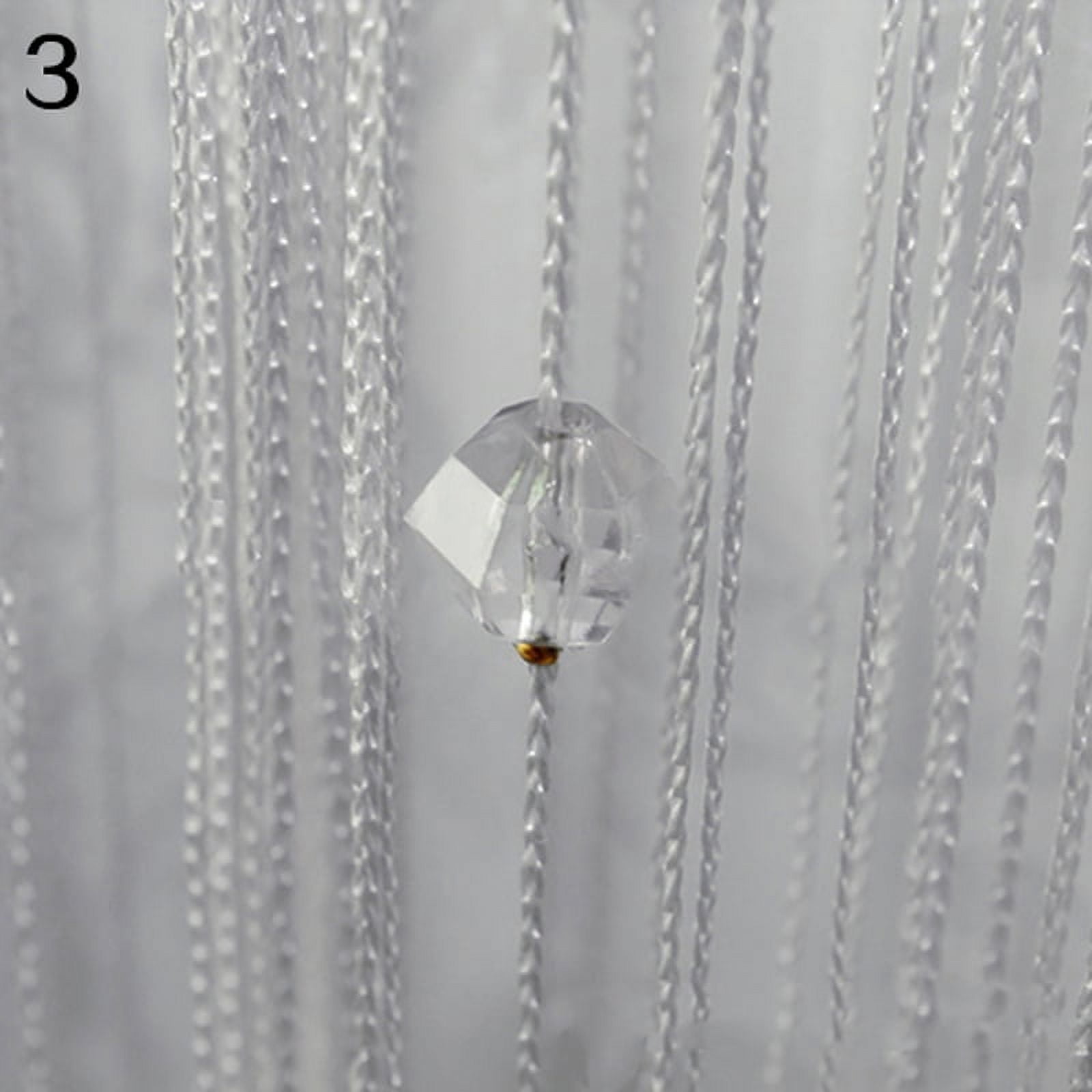 SANWOOD String Curtain,1x2m String Curtain Beads Panel Fringe Divider ...