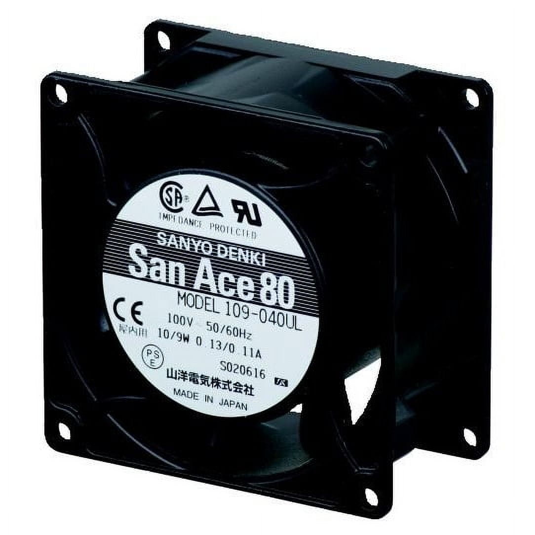 SANYO DENKI 9G0812G1011, DC Fan Sq80x38mm 12VDC 13.2W, 6300rpm 90CFM ...