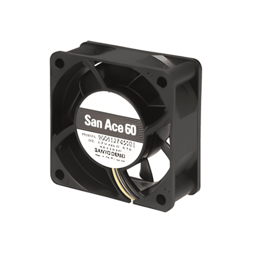 SANYO DENKI 9GA0612G9001, DC Fan Sq60x10mm 12VDC 3.24W 21.9CFM 6200RPM ...