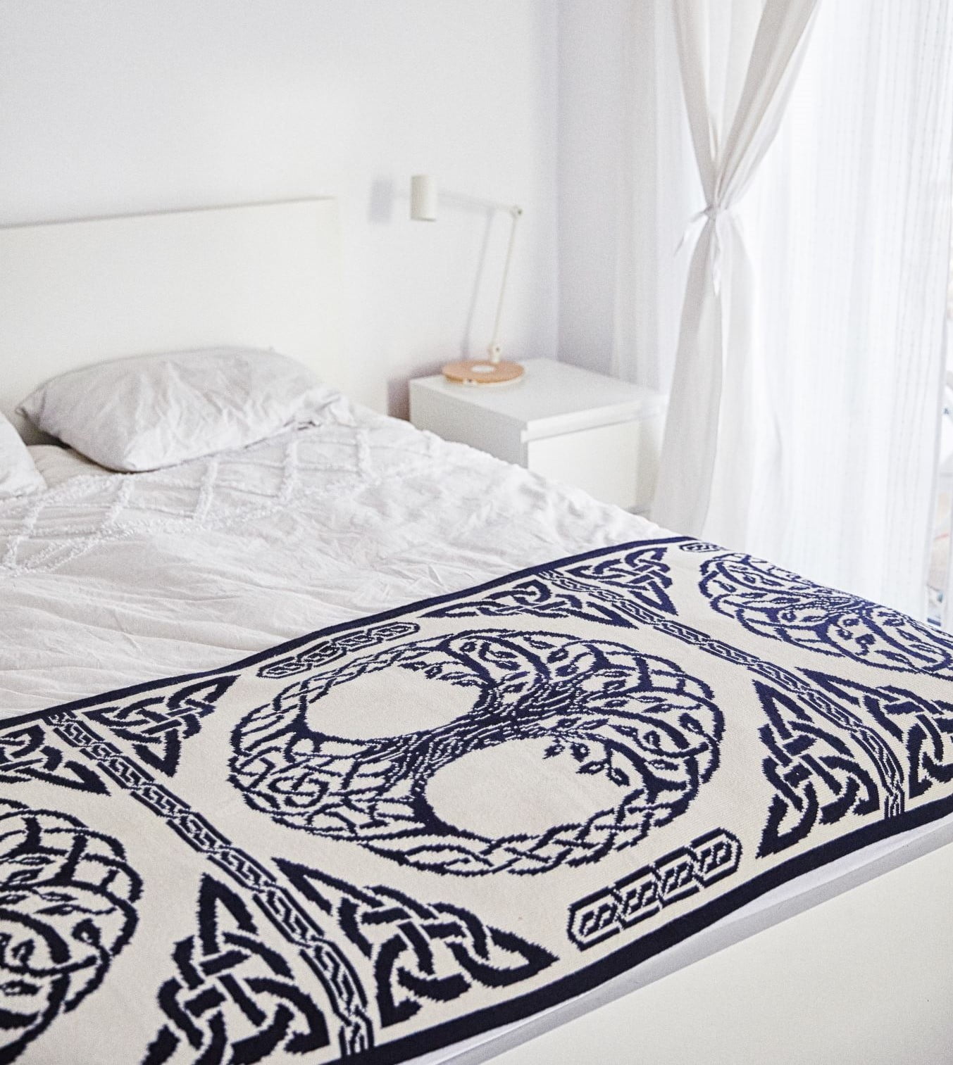 SAOL Bed Scarf Throw Three of Life Bed Runner Blanket Decorative for ...