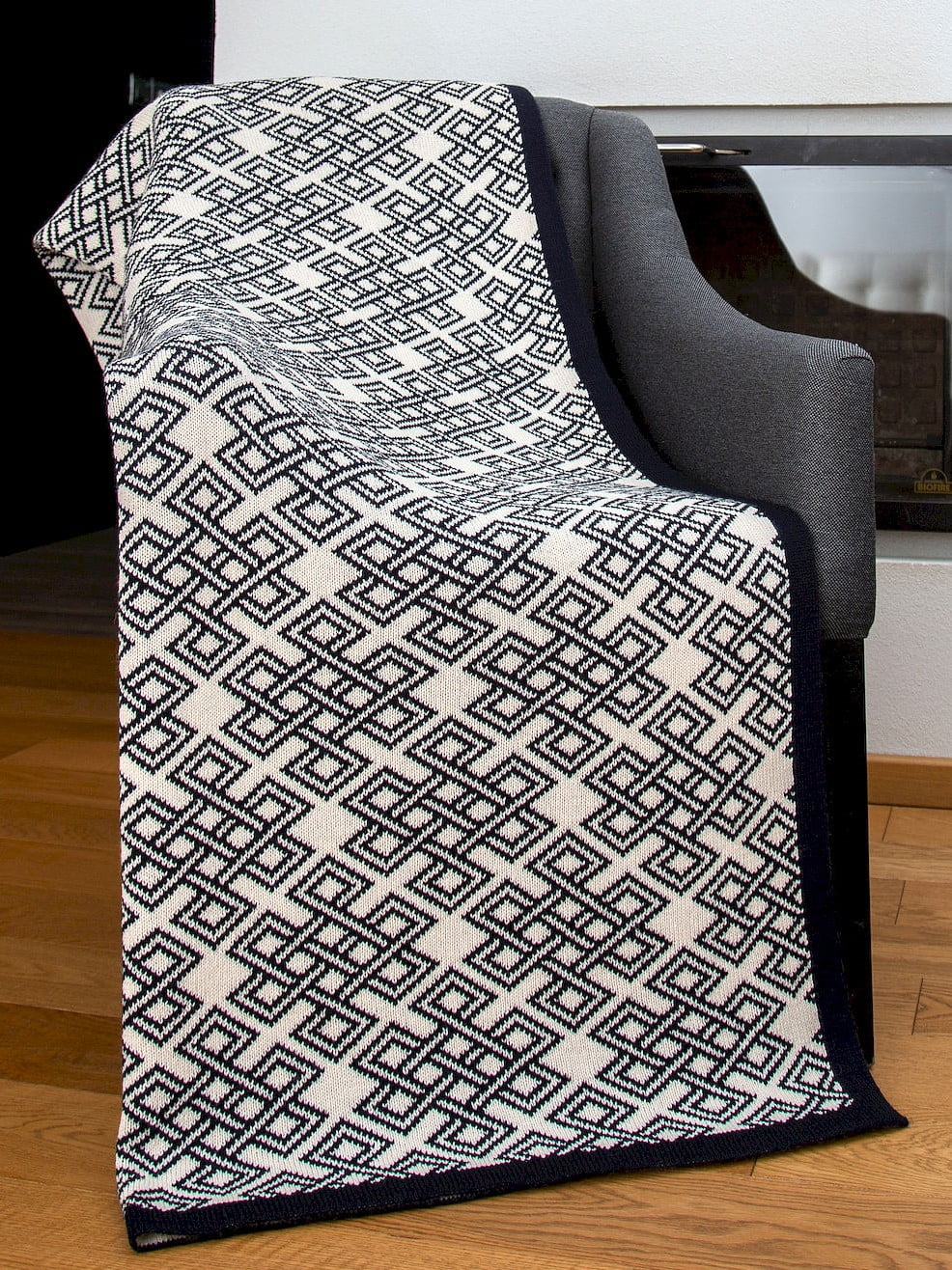 SAOL Celtic Heritage Throw Blanket Irish Aran Soft Wool Blend 69in x ...