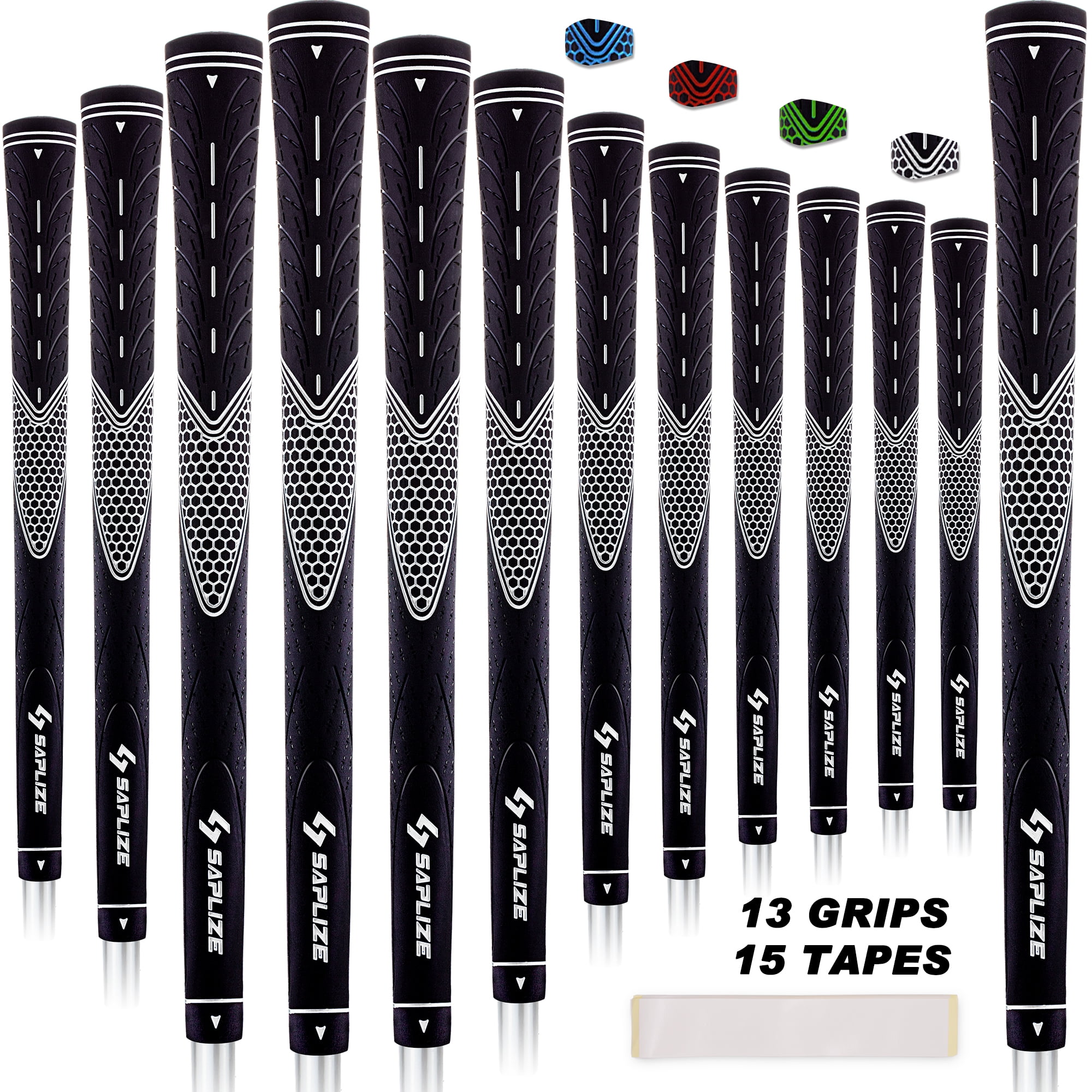 SAPLIZE Standard Golf Club Grips, Rubber, 13 Pieces - Walmart.com