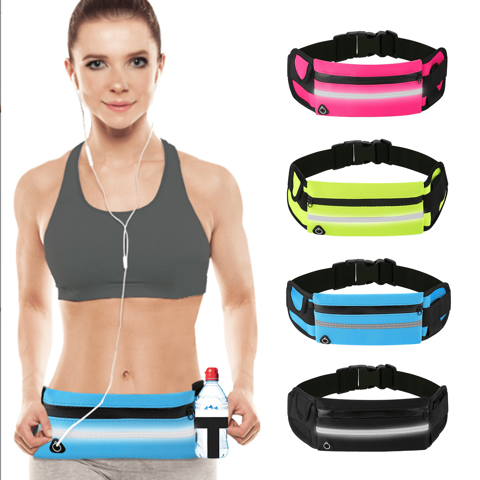 SAPLIZE Sports Waist Pack for Runners, Fanny Pack for women men Belt ...
