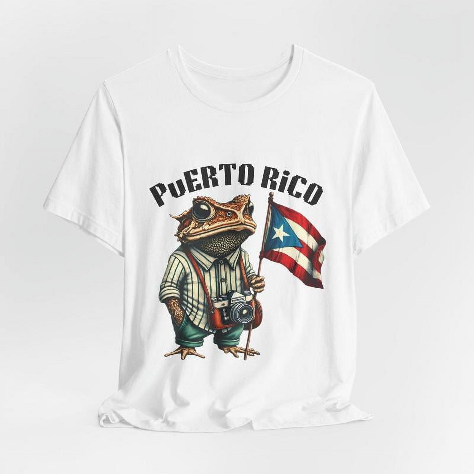 SAPO CONCHO Puerto Rico holding Puerto Rican Flag Camisetas Debi tirar ...