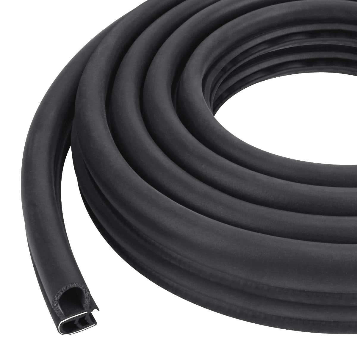 SAQXK 20Ft Rubber Automotive Weather Stripping Thick, Car Door Edge ...