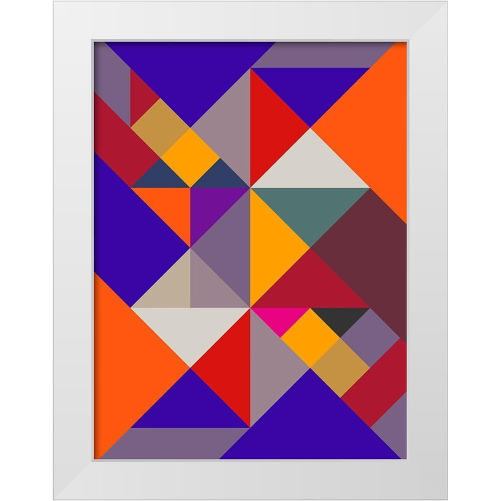 SARA Design 19x24 White Modern Wood Framed Museum Art Print Titled ...