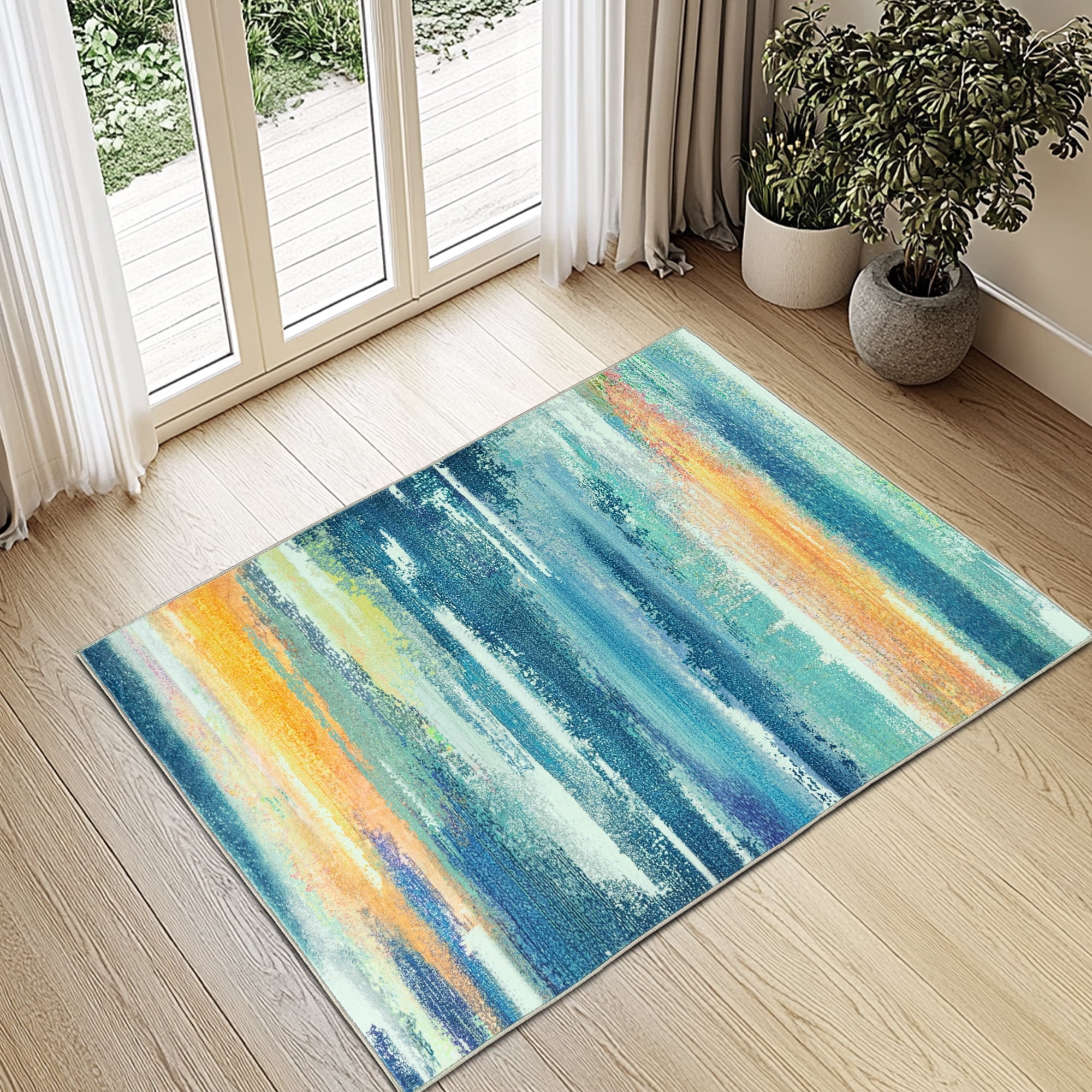 SARAG 2'x3' Machine Washable Entryway Rugs, Soft Non Slip Throw Doormat ...