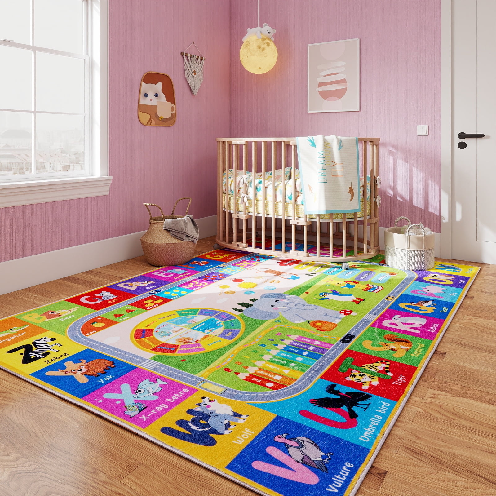 SARAG Alphabet & Animal Play Mat for Kids — Educational ABC Animal ...
