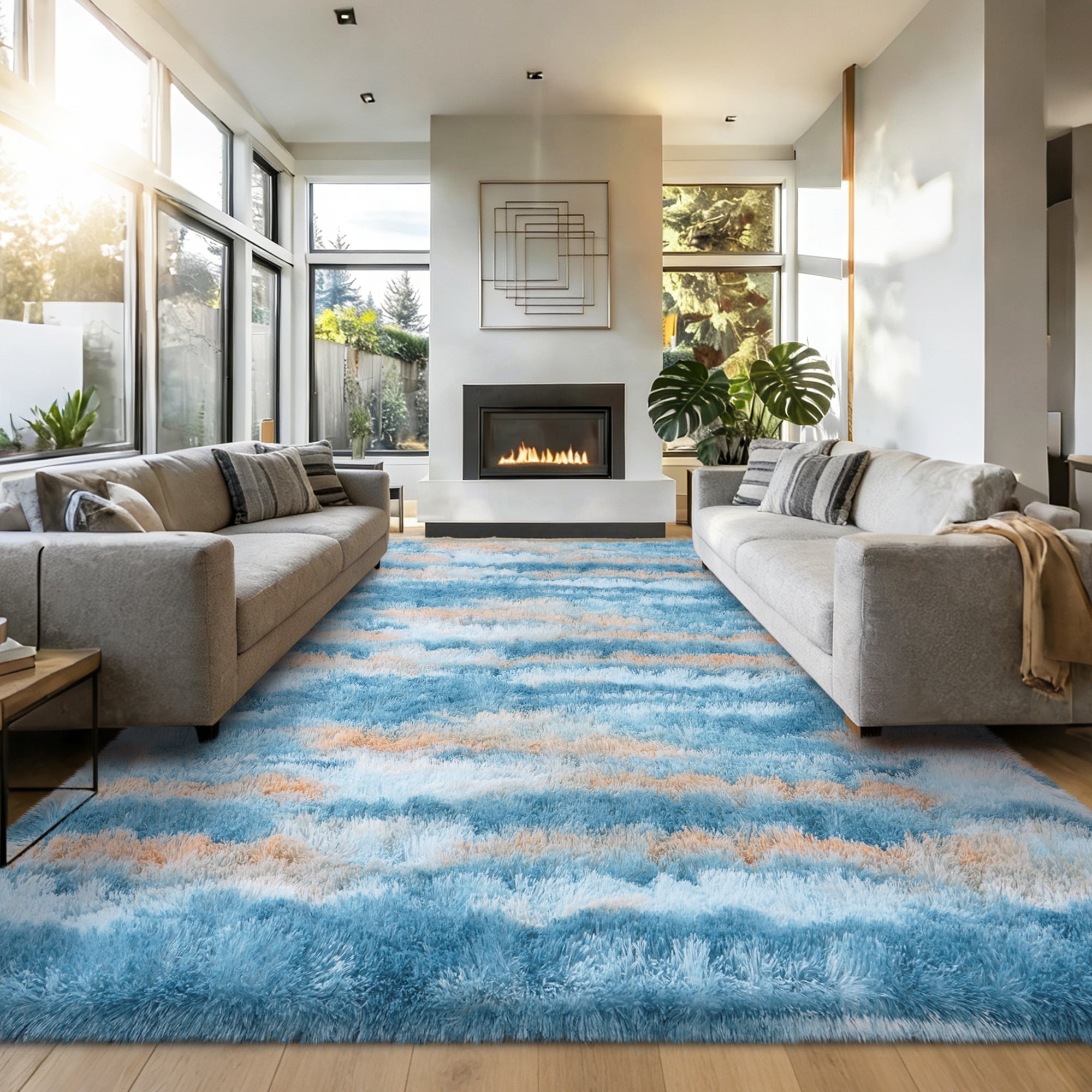 SARAG Area Rug For Living Room 8x10ft Non-slip and plush Home decor ...