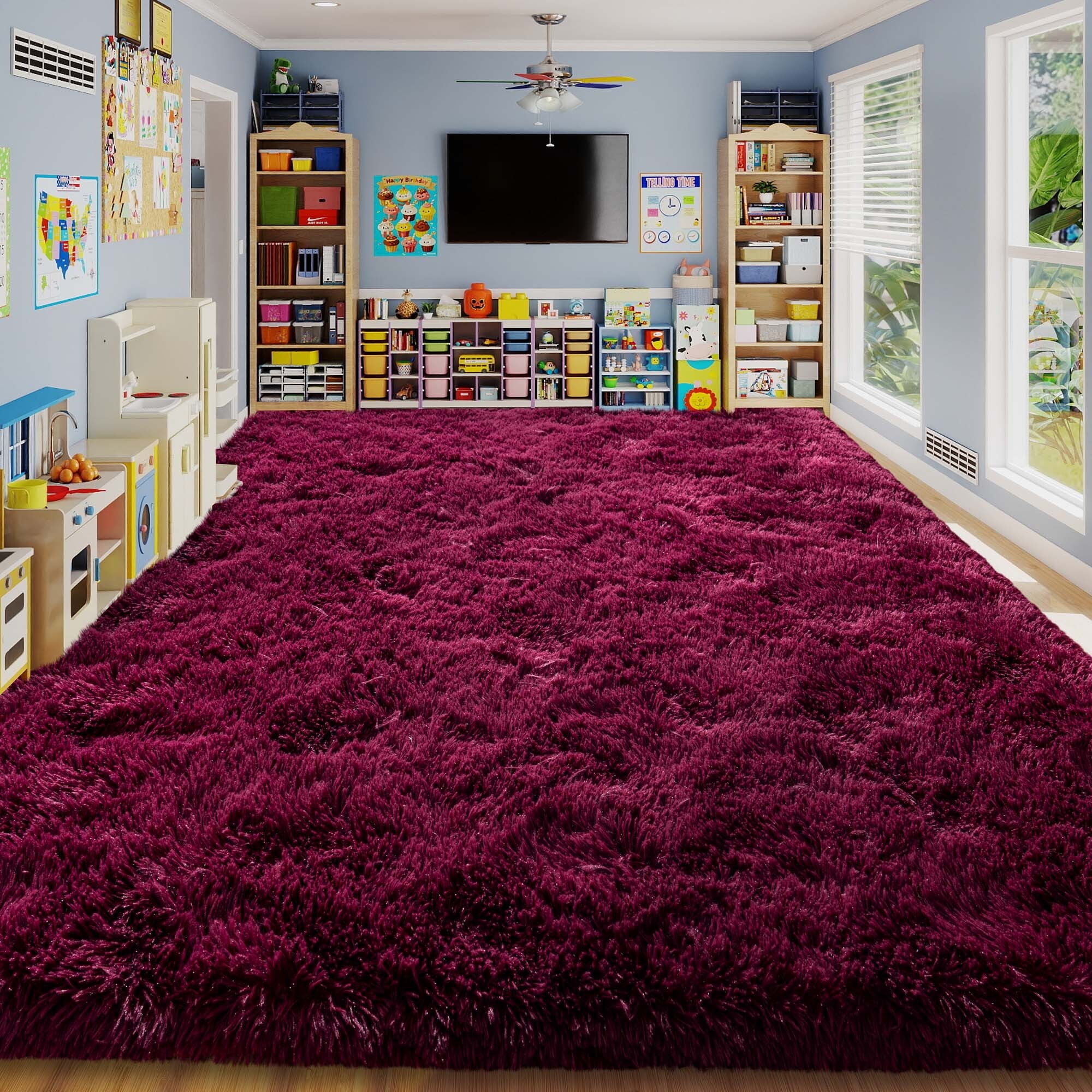 SARAG Area Rug for Bedroom Living Room, 9x12ft，Non-Slip Plush, Home ...