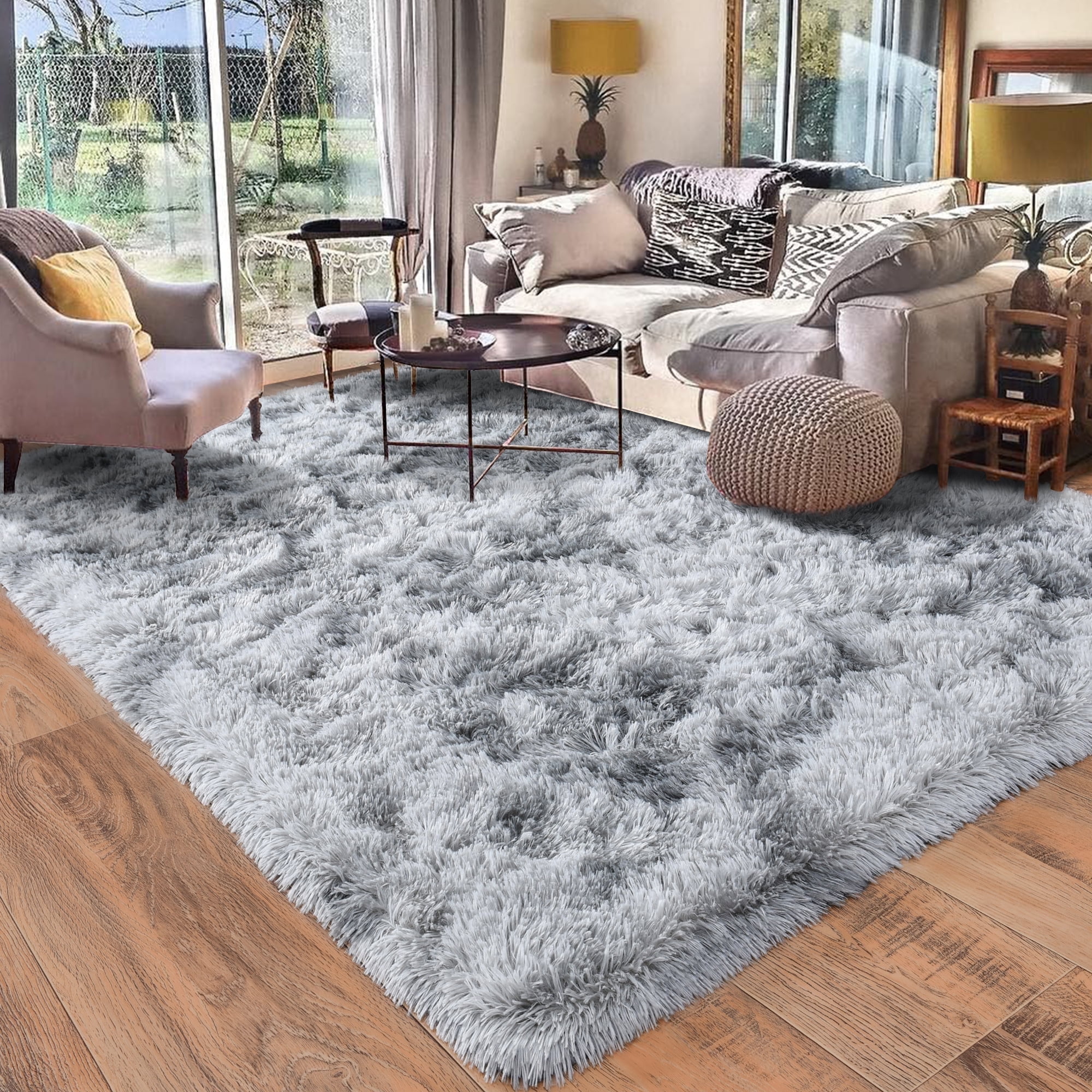 SARAG Extra Large Fluffy Area Rug,9x12 Soft Indoor Non-slip Carpets for ...