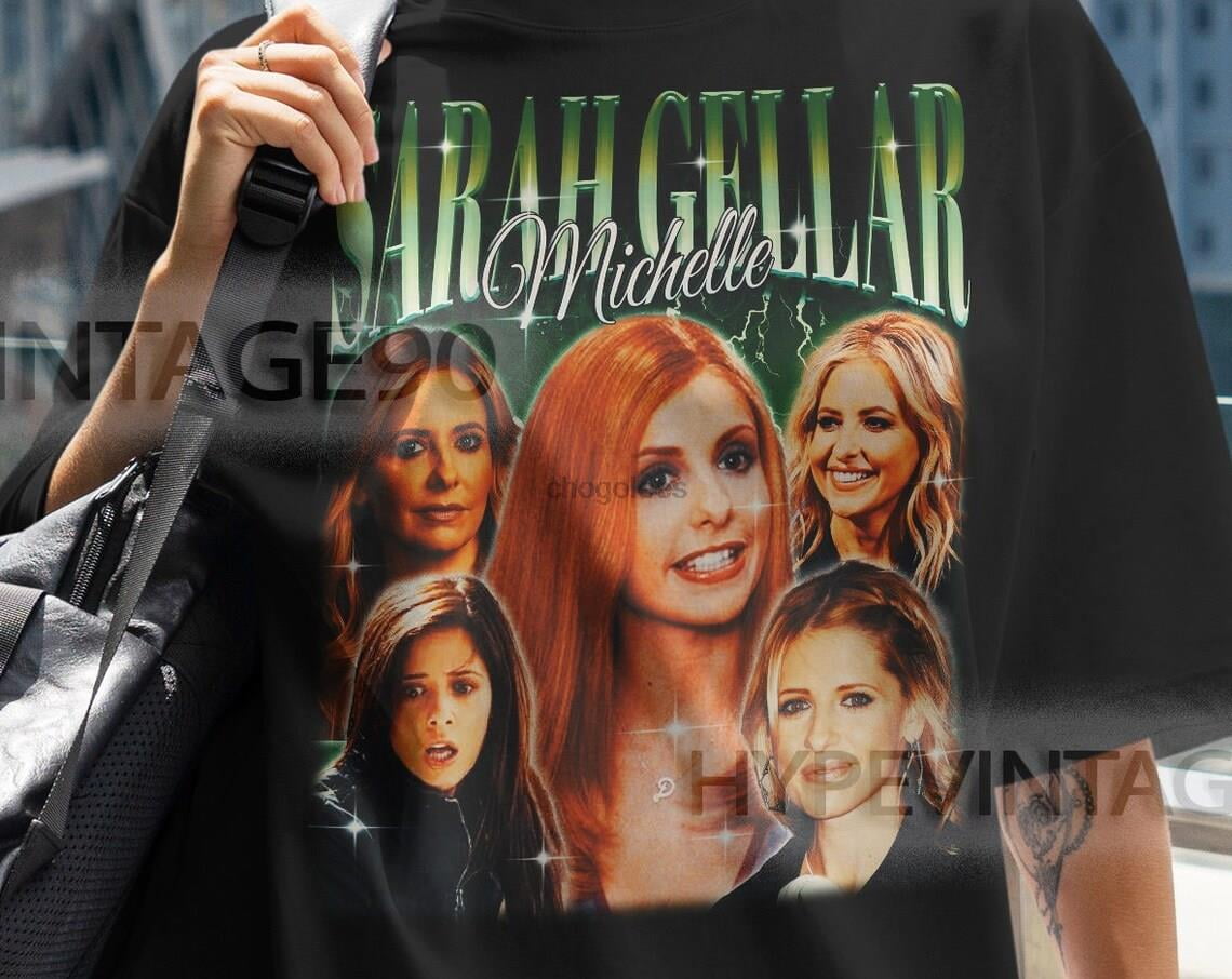 SARAH MICHELLE GELLAR Vintage Shirt Sarah Michelle Gellar Homage Fan ...