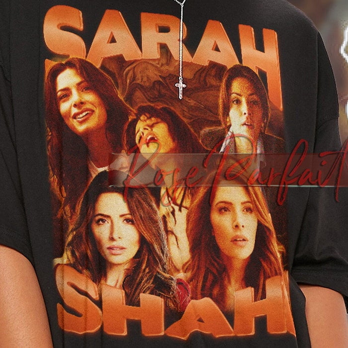 SARAH SHAHI Retro T-shirt - Sarah Shahi Vintage Tee, Sarah Shahi Homage ...
