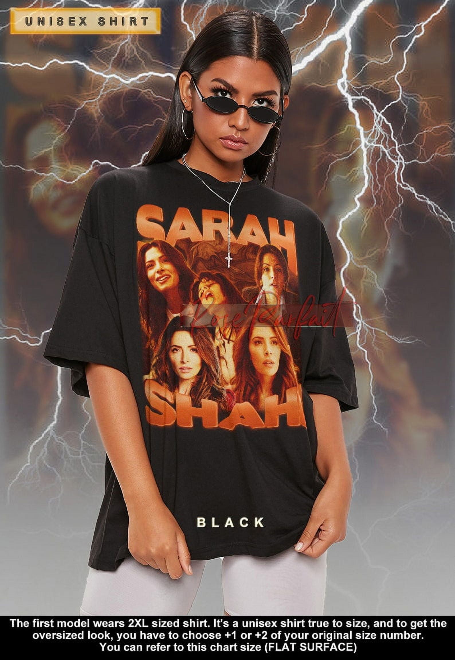 SARAH SHAHI Retro T-shirt - Sarah Shahi Vintage Tee, Sarah Shahi Homage ...
