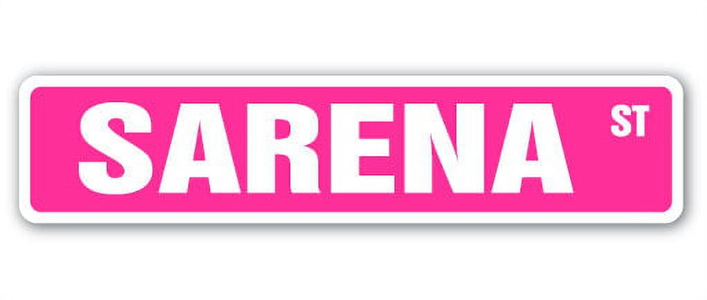 SARENA Street Sign Childrens Name Room Sign | Indoor/Outdoor | 36" Wide ...