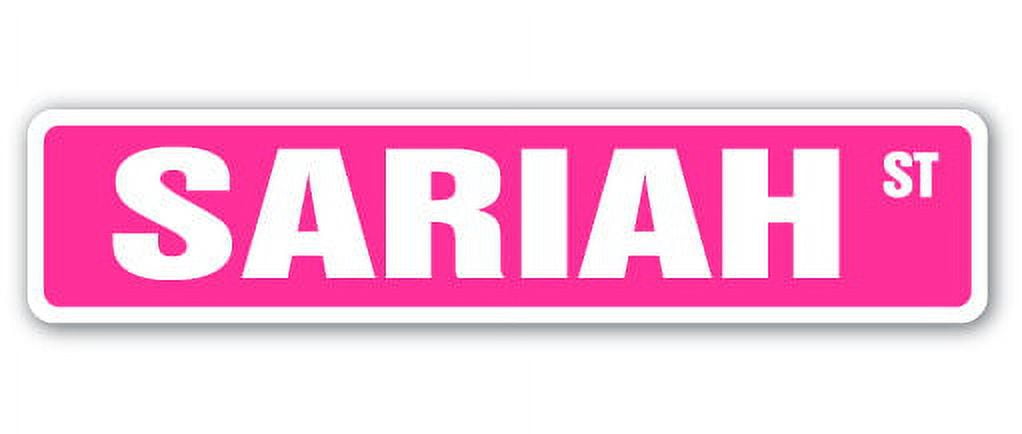 SARIAH Street Sign Childrens Name Room Sign | Indoor/Outdoor | 36" Wide ...
