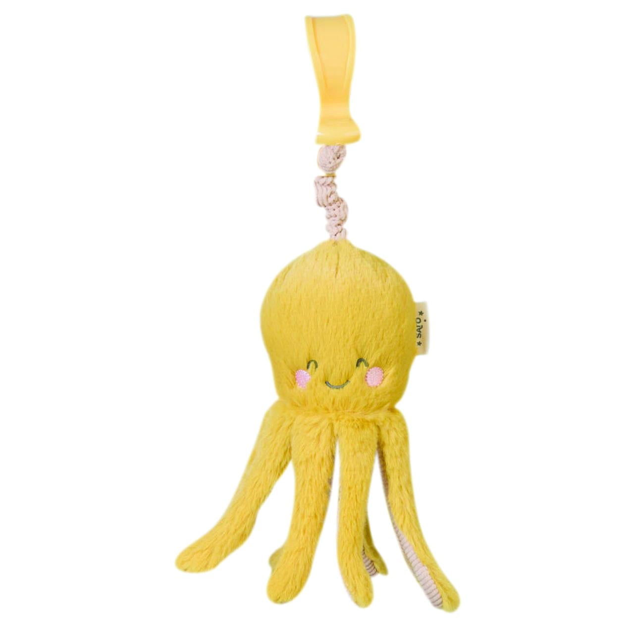 SARO Sensory Ocean Life Rattle Plush Toy - Mustard: Baby Car Seat Toy ...