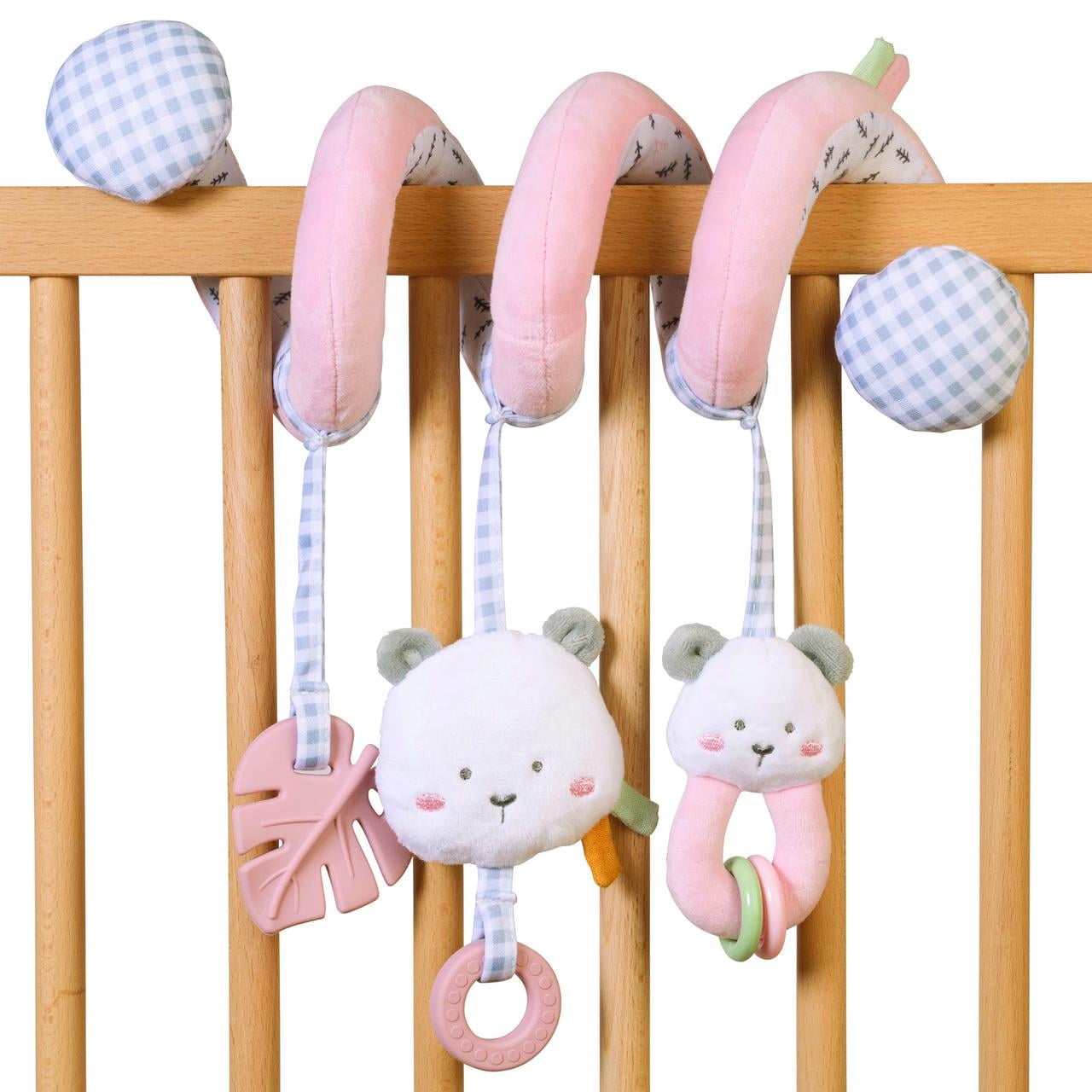 SARO Sensory Rattle Spiral - Pink: Pink Baby Spiral Toy, Infant ...