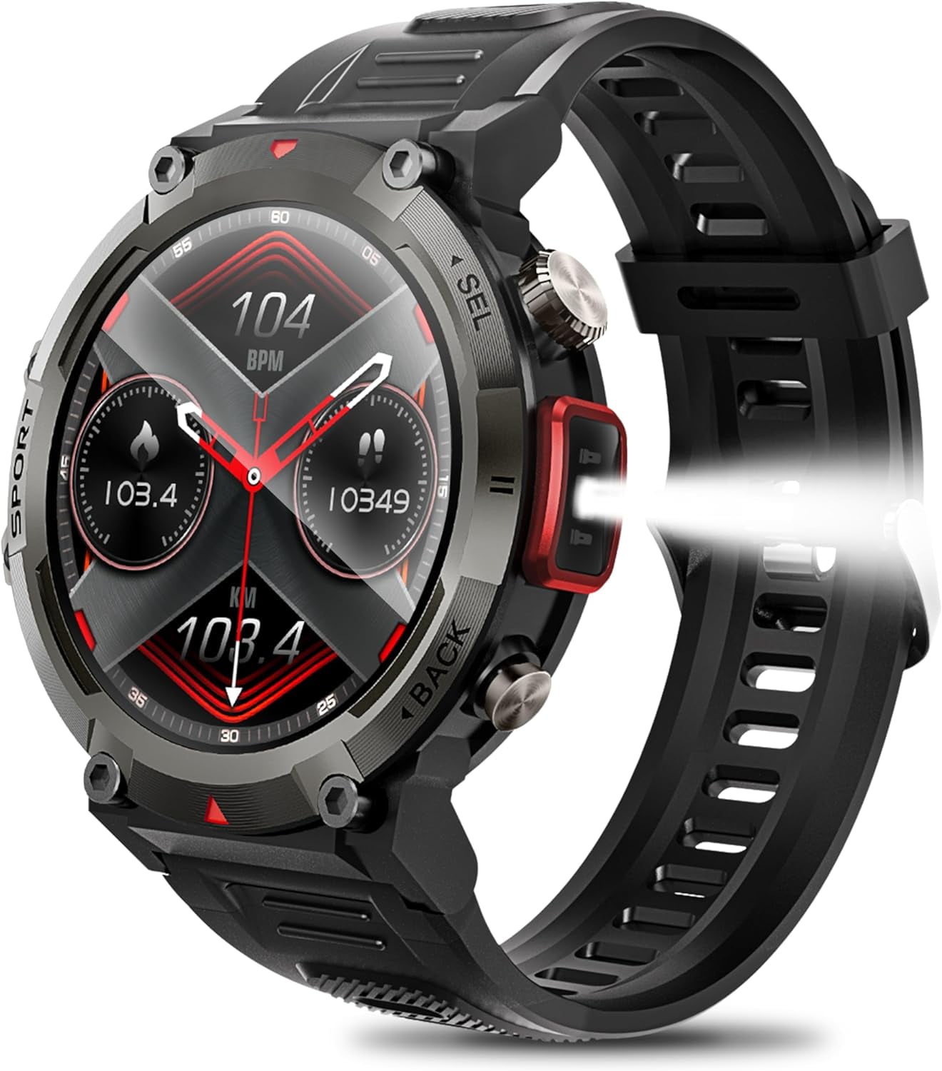 SARPCO Smartwatch for Samsung Galaxy Z Flip5 - Sports Watch with LED ...