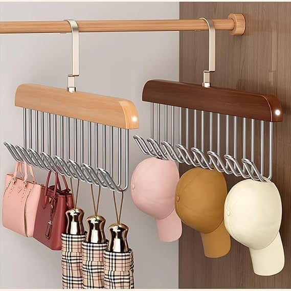 SARVOPARI Enterprise Wooden Clothes Hanger 8 Hook Adjustable for ...