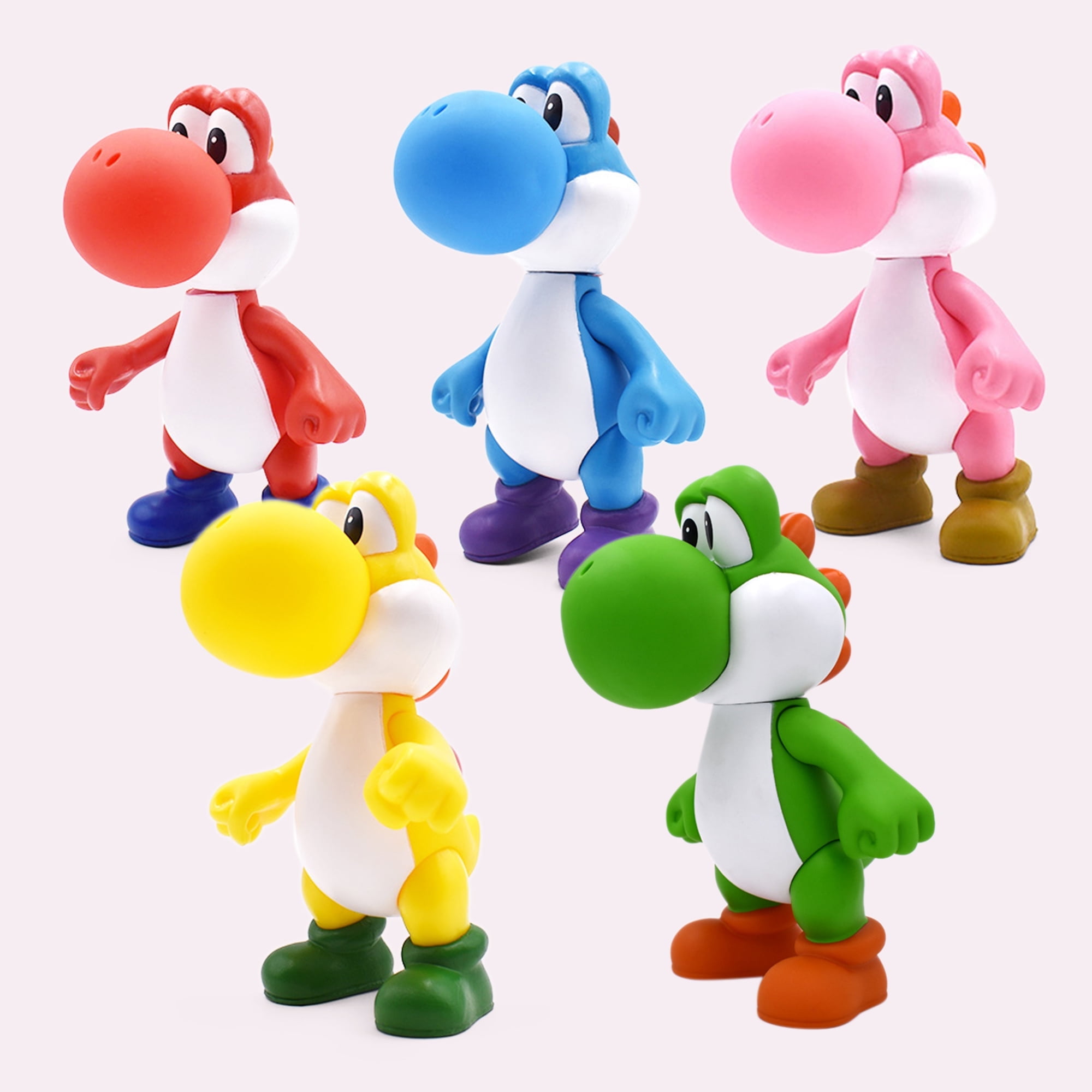 SARZI Nintendo Super Maro Mini Blue Yoshi Figure 5 " for Kids Age 3 up ...
