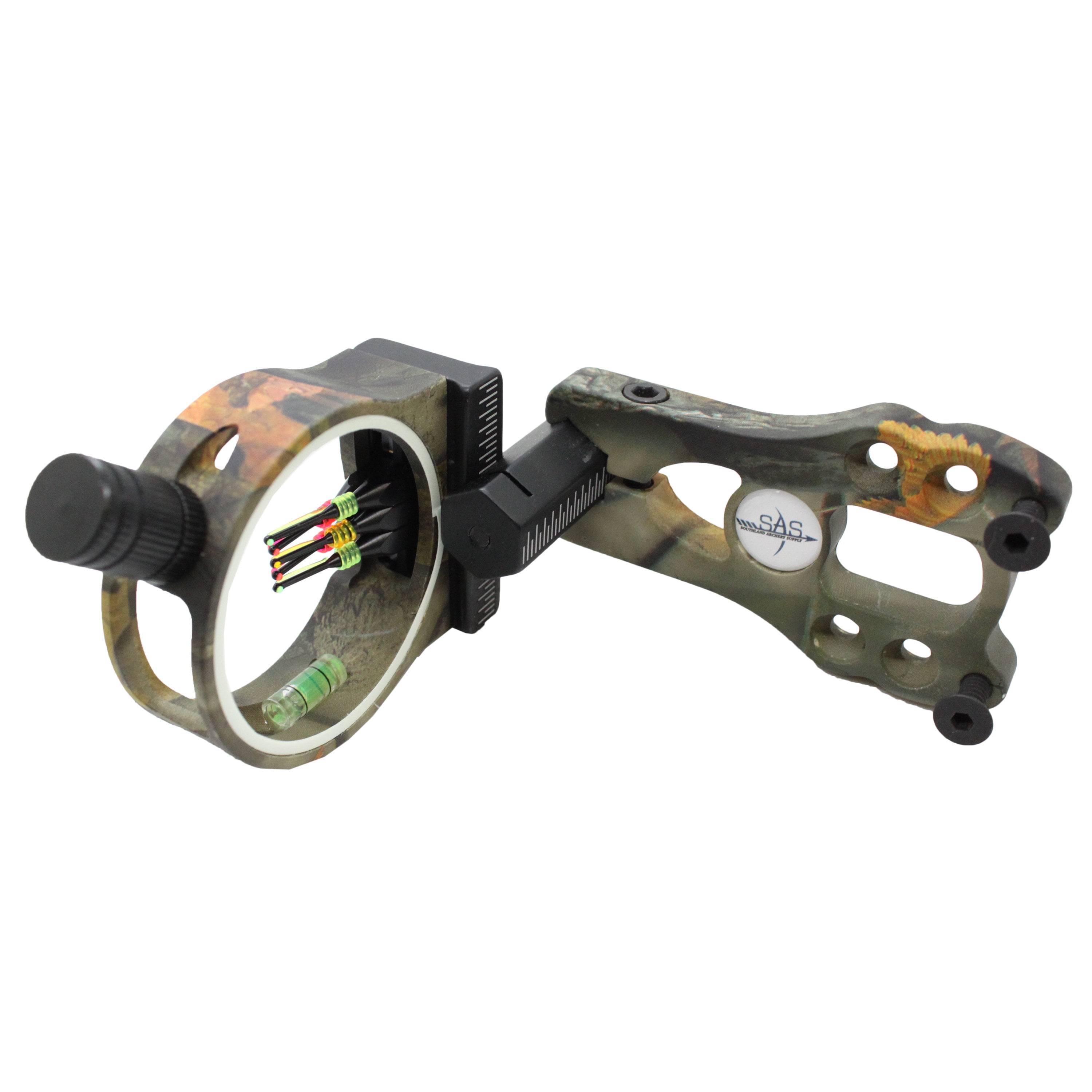 SAS 5-Pin .029 Fiber Optics Archery Bow Sight with LED Sight Light ...