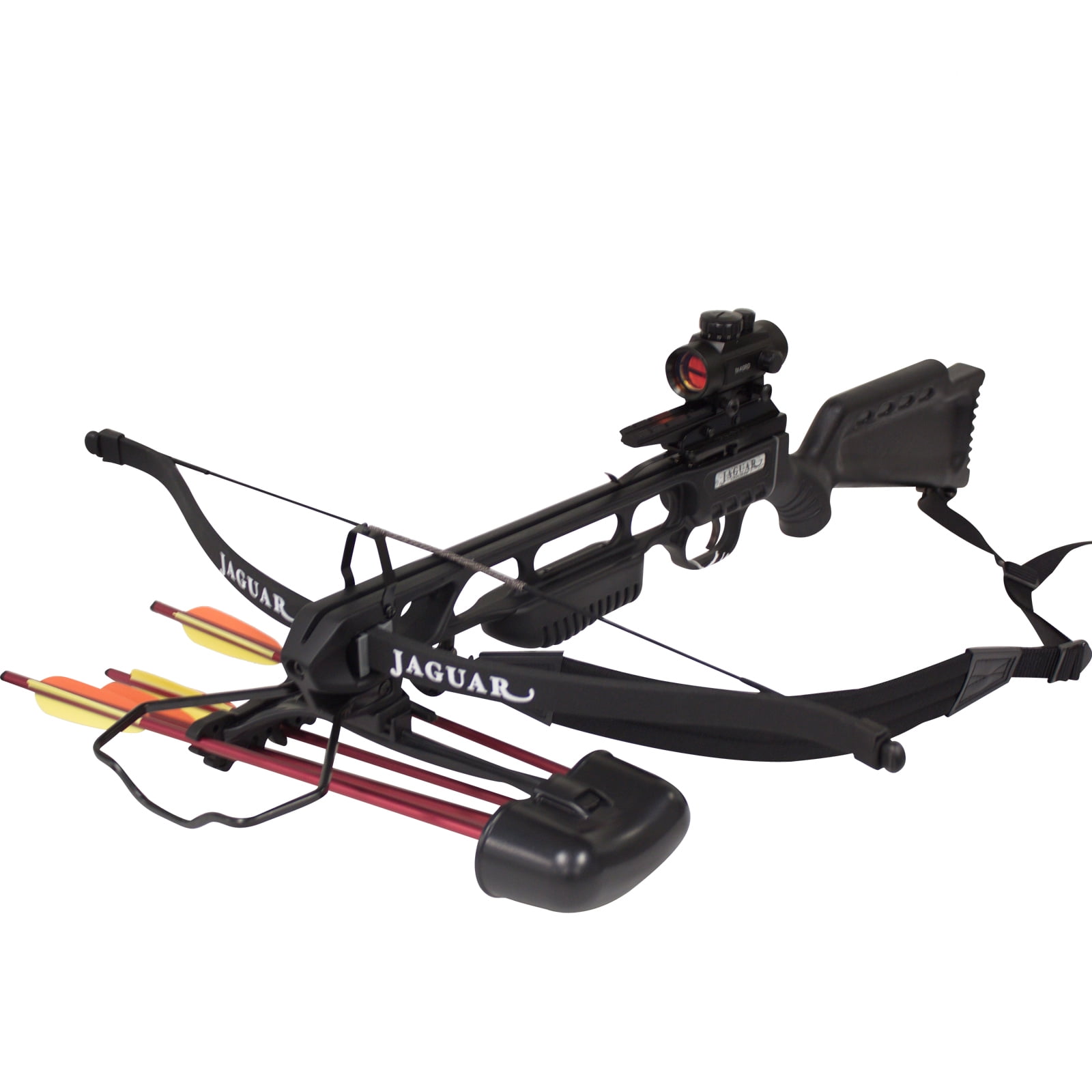 SAS Jaguar 175lbs Recurve Hunting Crossbow with Red Dot Bow Sight and ...
