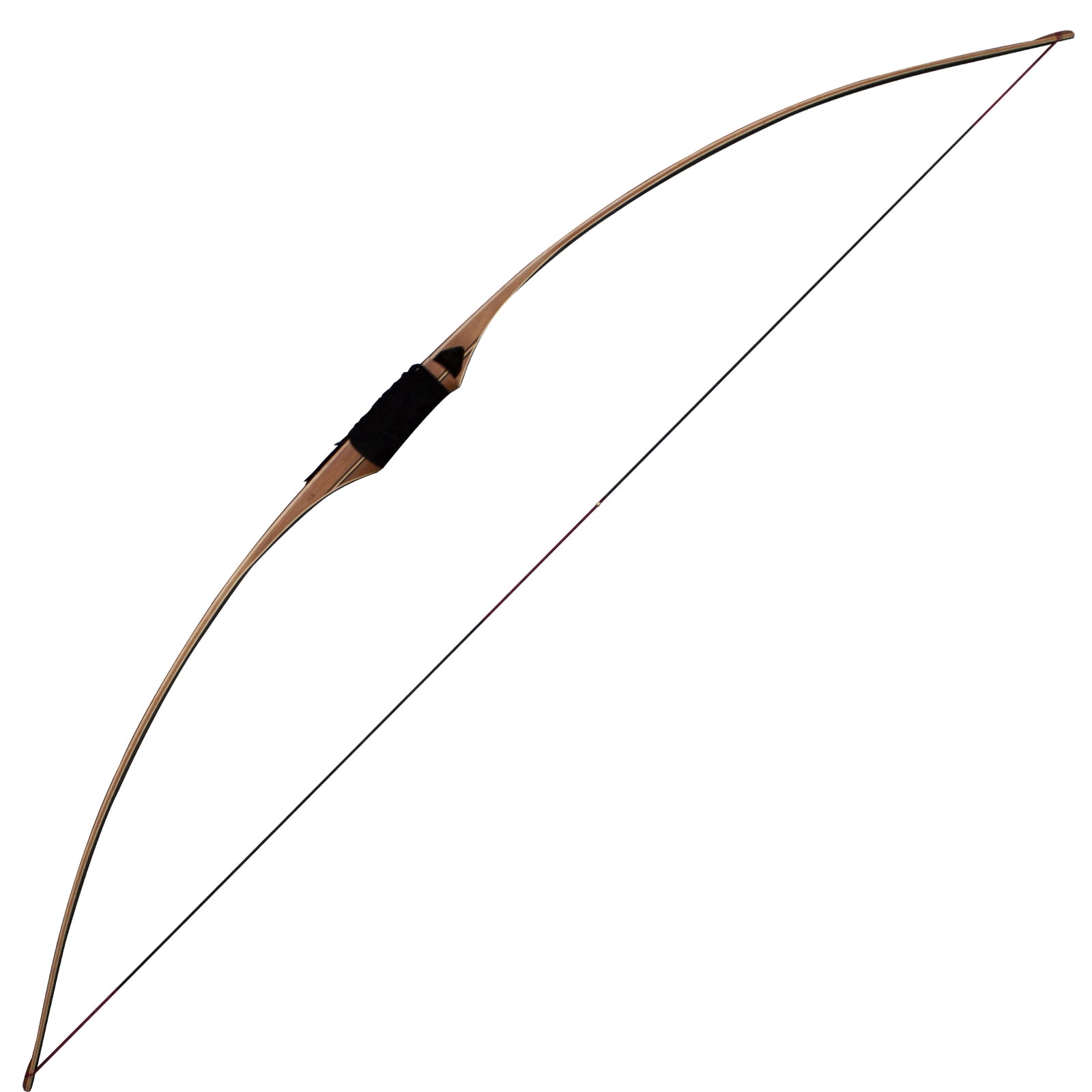 SAS Pioneer Traditional Wood Long Bow 68" - Right Hand, 40# Draw Weight ...