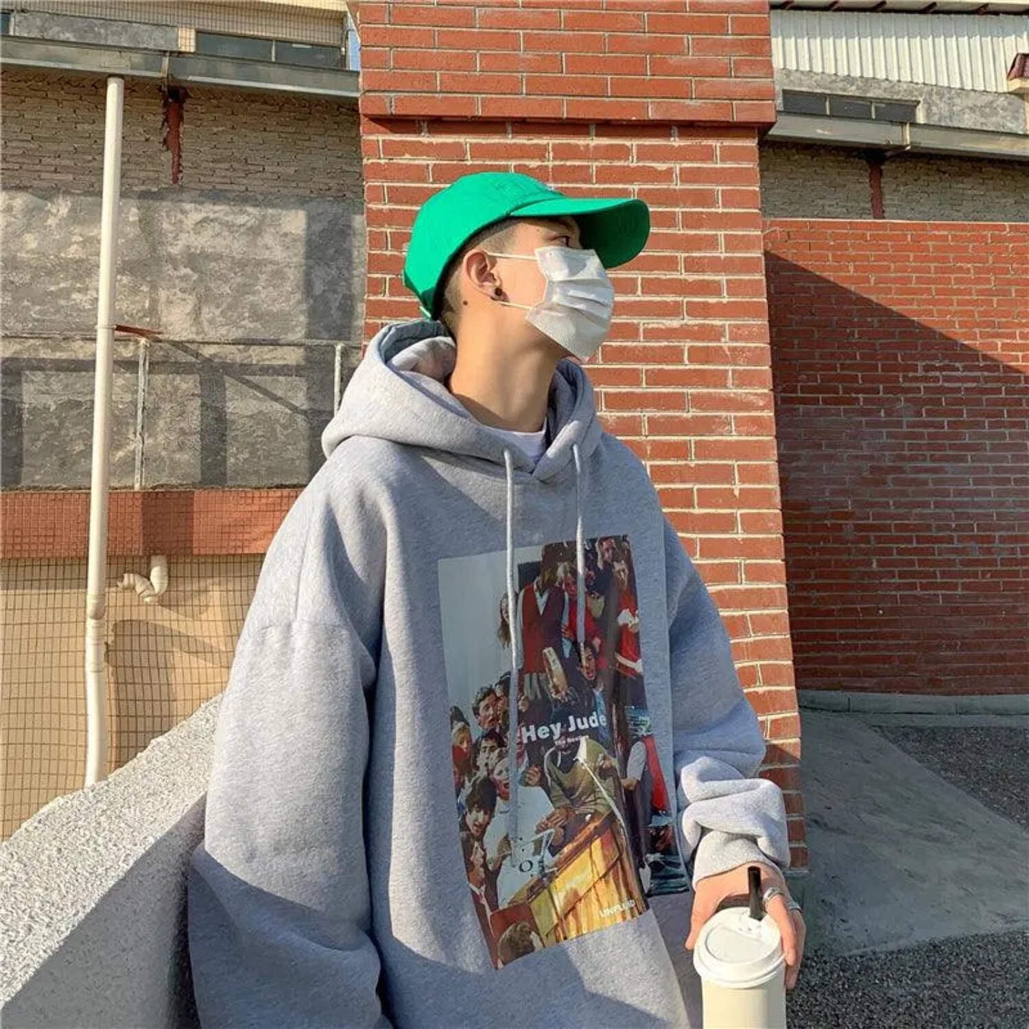 SAS Retro Hooded Hip-Hop Trendy Brand Hoodie Loose Trend Couple Sweater ...