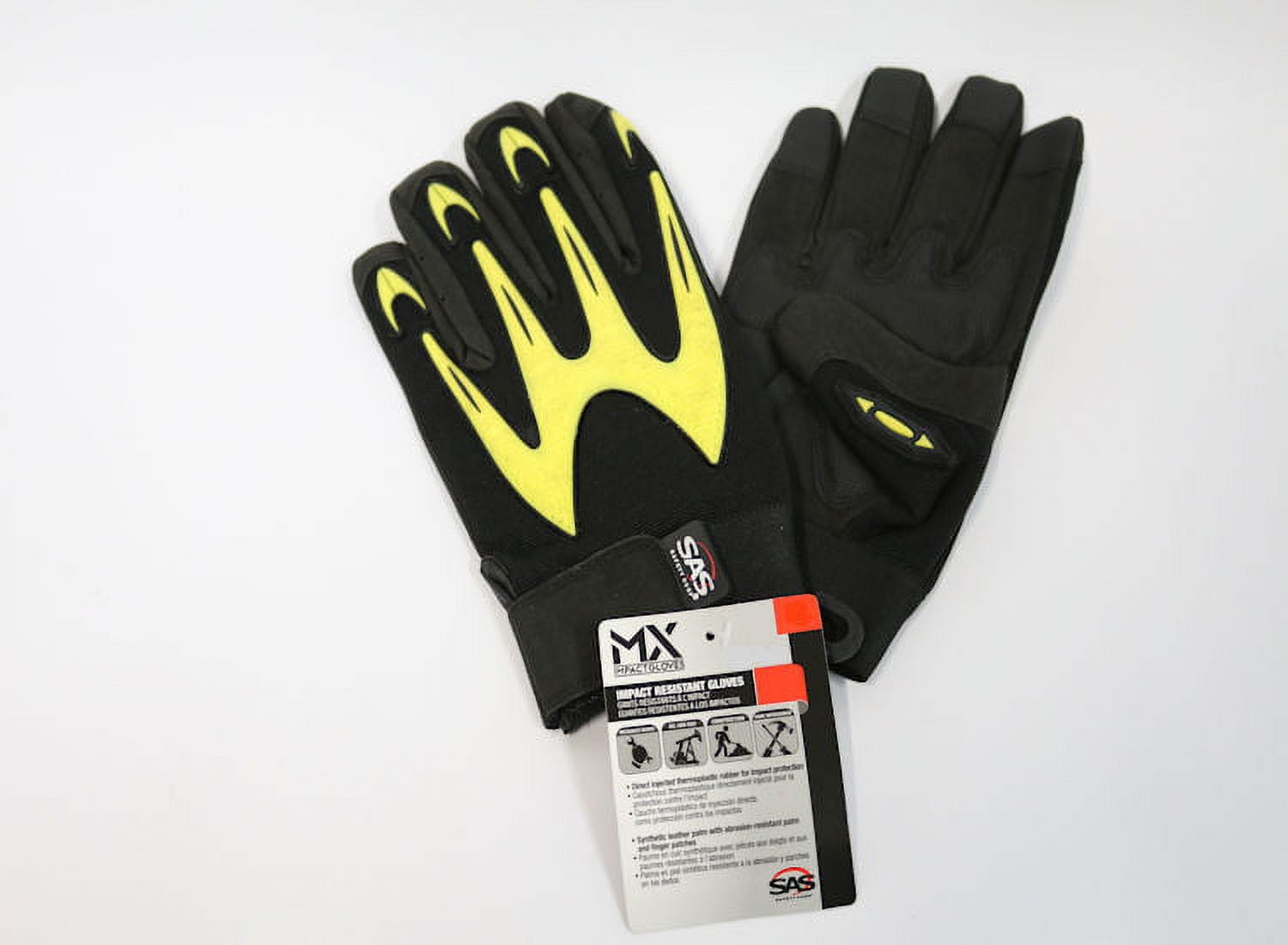 SAS Safety 6721-03 MX Impact Resistant Padded Palm with Finger Patches ...