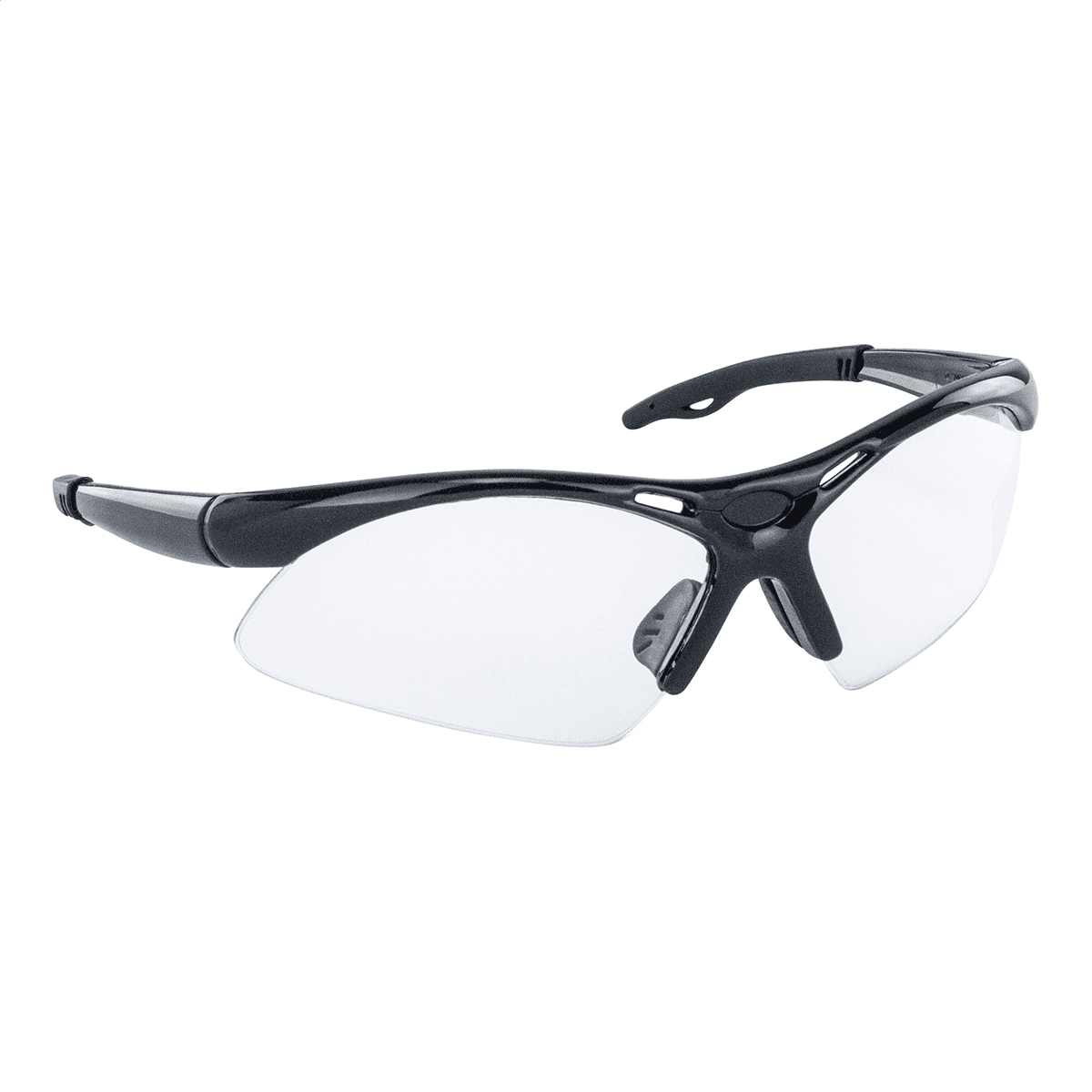 SAS Safety Diamondback Safe Glasses w/ Black Frame and Clear Lens ...