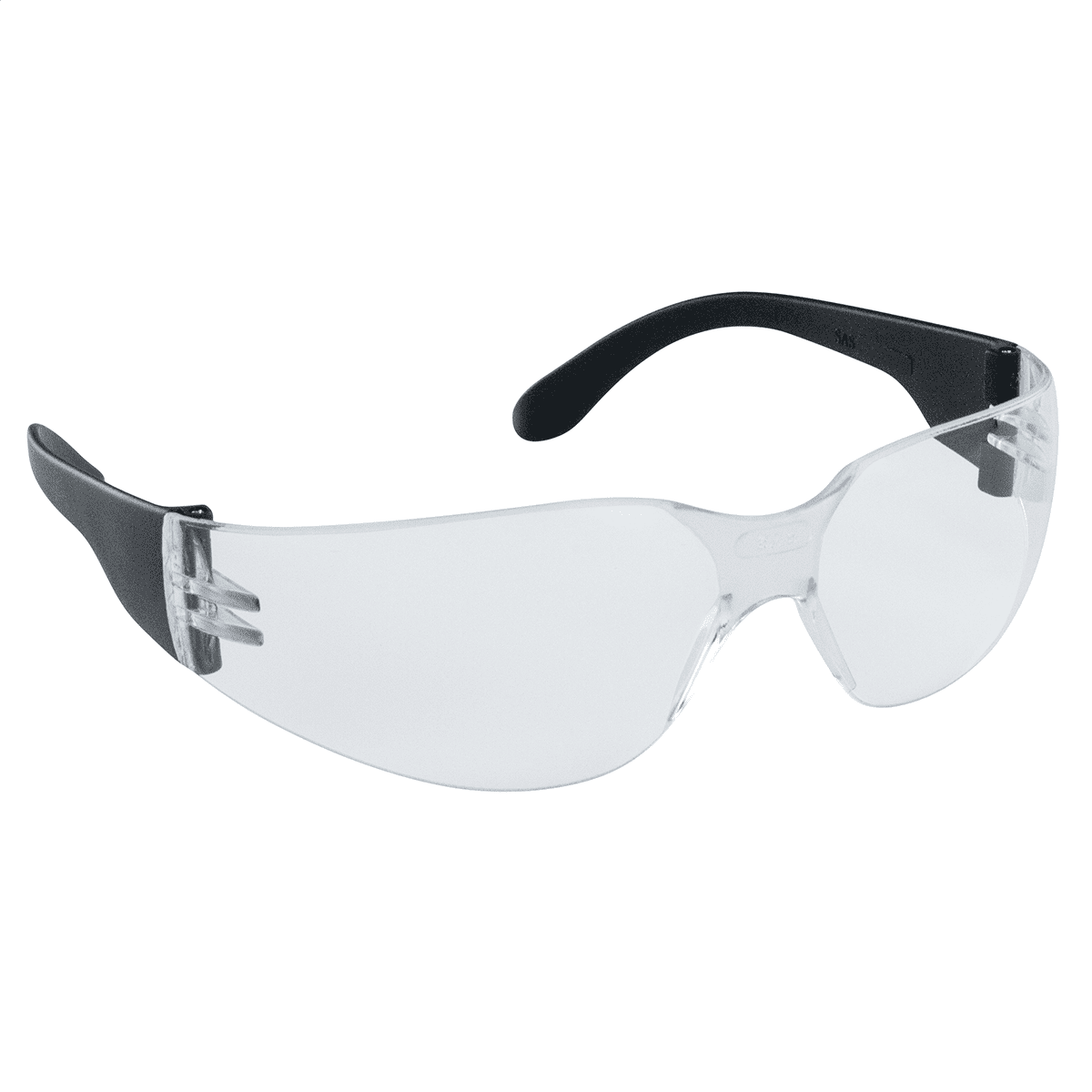 SAS Safety NSX Black Temple High-Impact Poly Clear Lens Safe Glasses ...