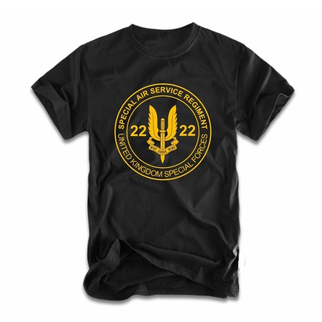 SAS Special Air Service T shirt British Forces Elite He Who Dares Wins ...