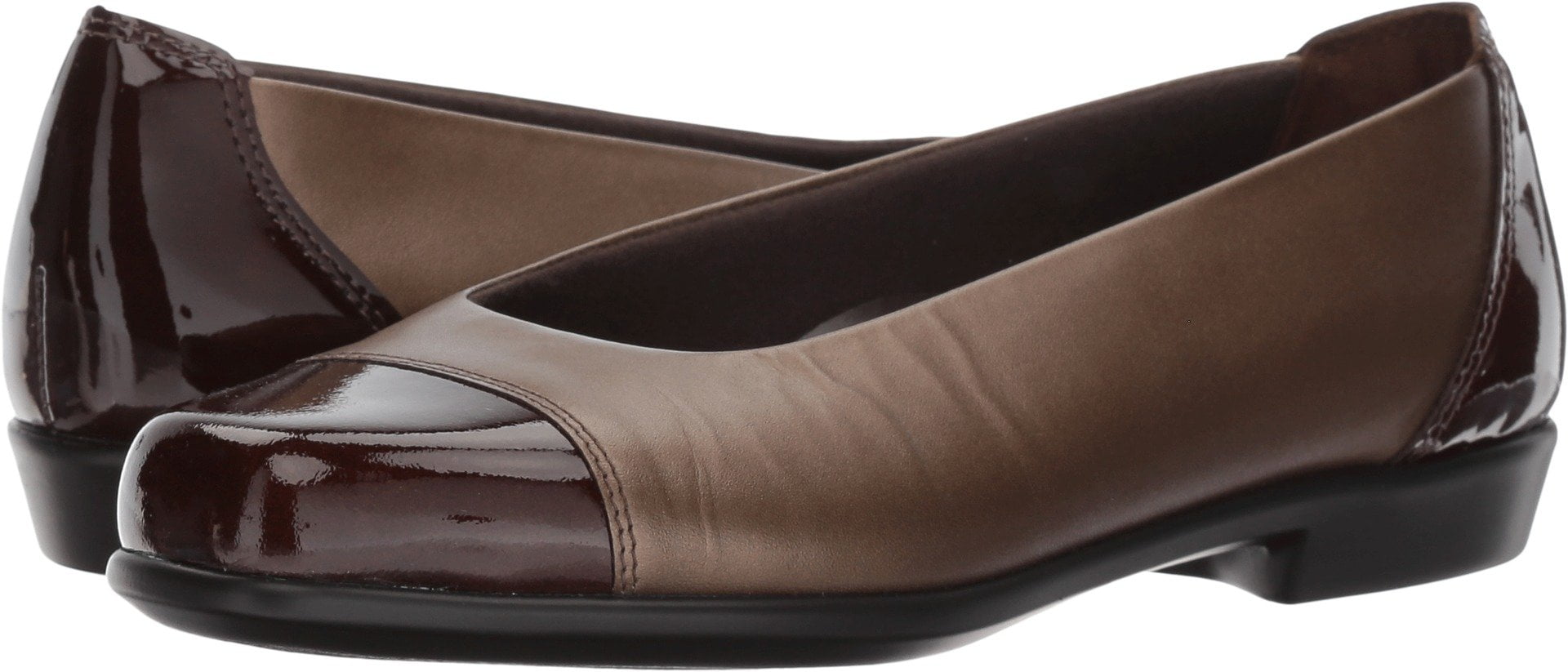 SAS Women's Coco Ballet Flat Bronze Leather 7.5 M - Walmart.com
