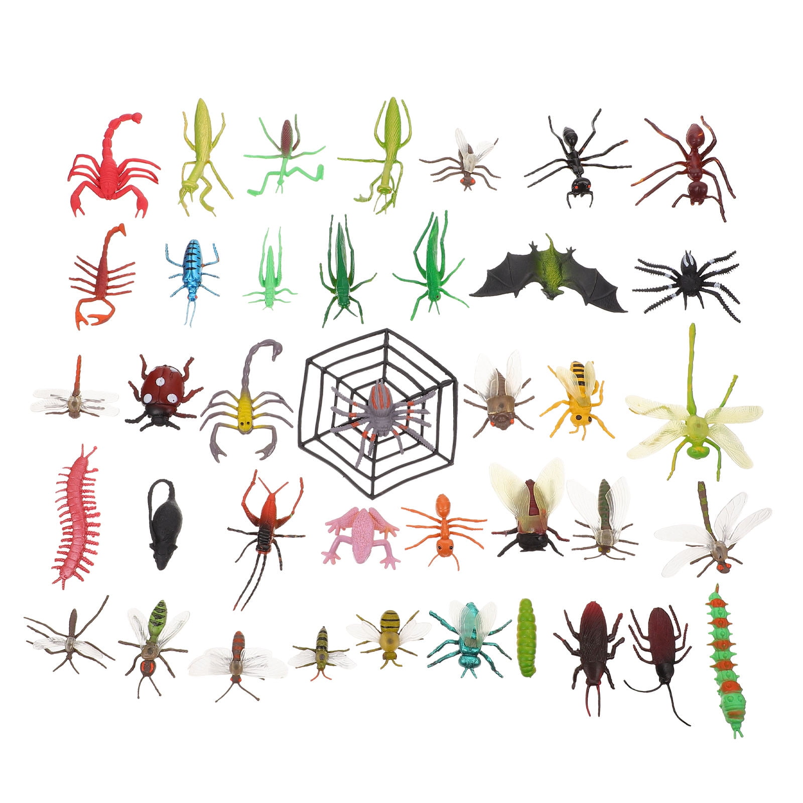 SASABAXI 1 Set 39Pcs Silicone Model Large Insect Model Realistic Animal ...