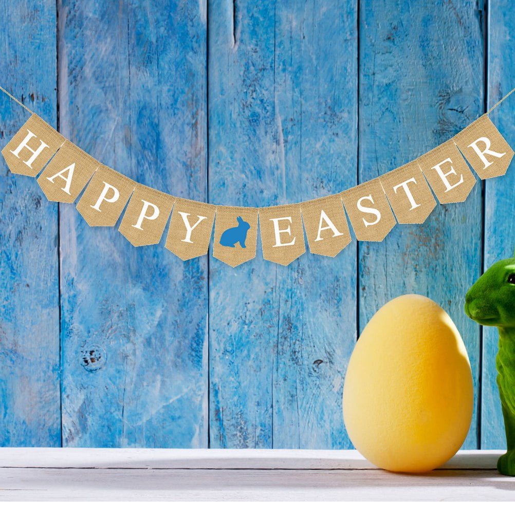 SASABAXI 1 Set Easter Theme Swallowtail Banner for Party Decoration ...